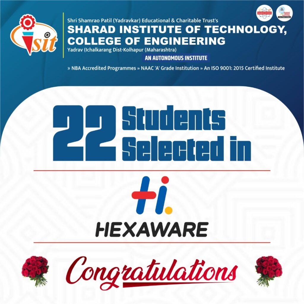 Placement News Archive - Sharad Institute Of Technology College Of ...