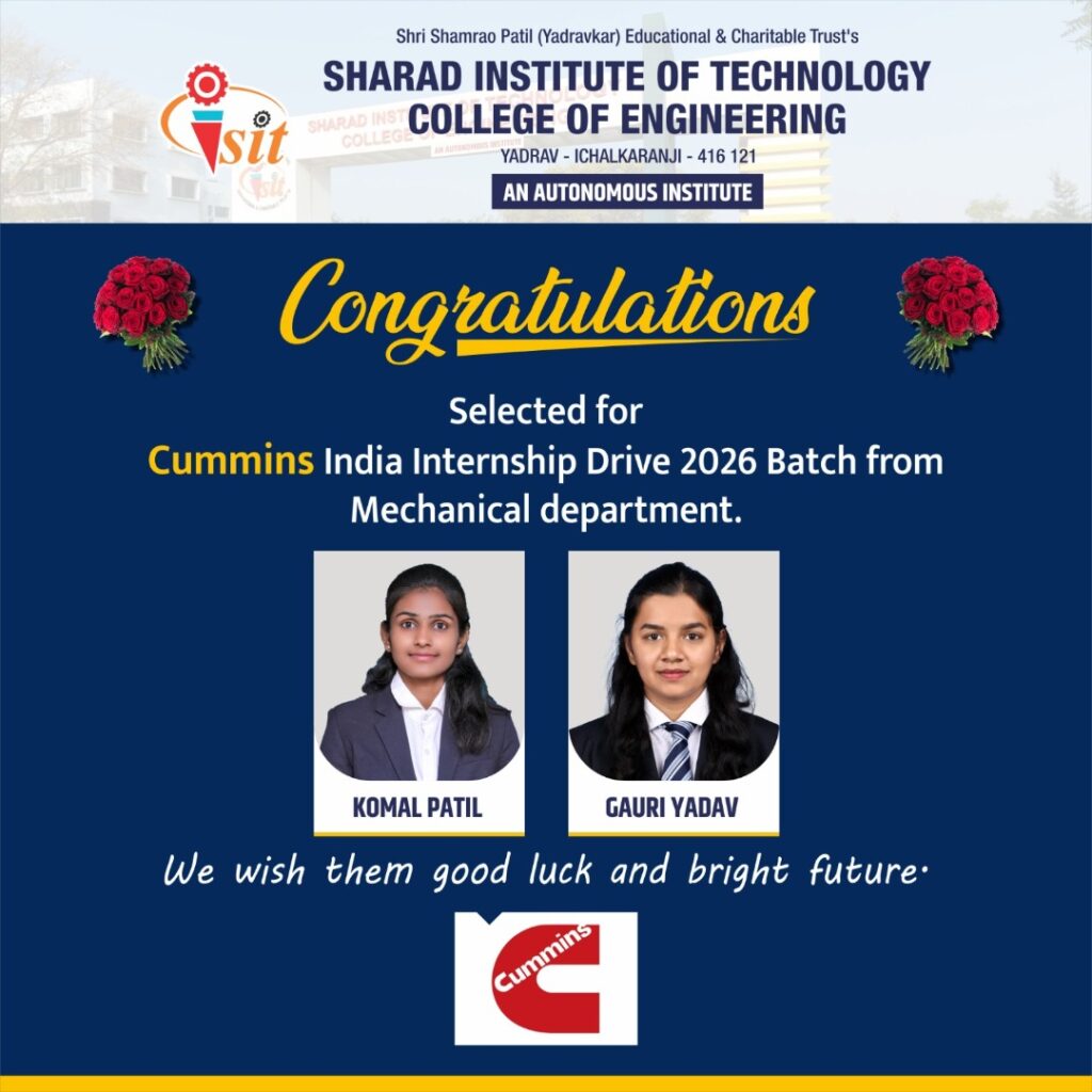 Placement News Archive - Sharad Institute Of Technology College Of ...
